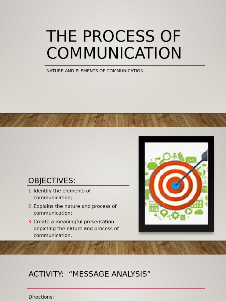 The Process of Communication | PDF | Communication | Human Communication