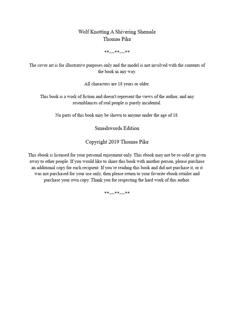 Wolf Knotting A Shivering Shemale | PDF