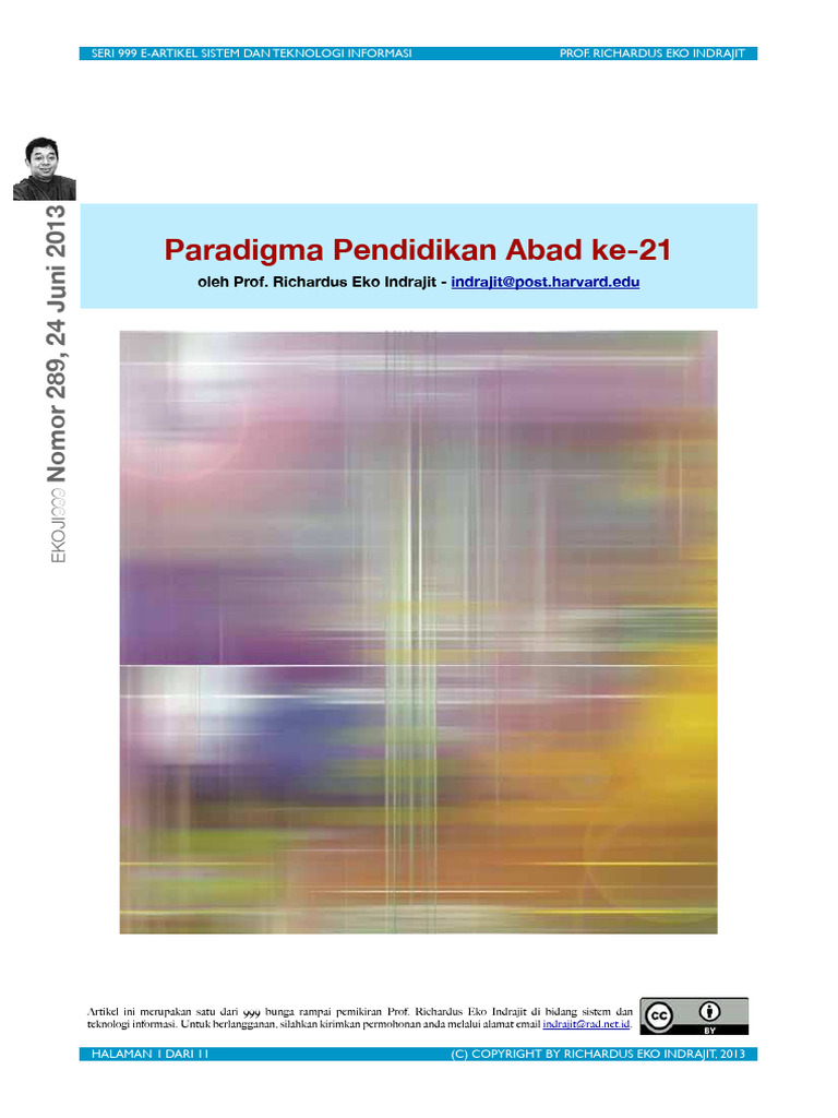 Paradigma Pendidikan Abad Ke 21 | PDF