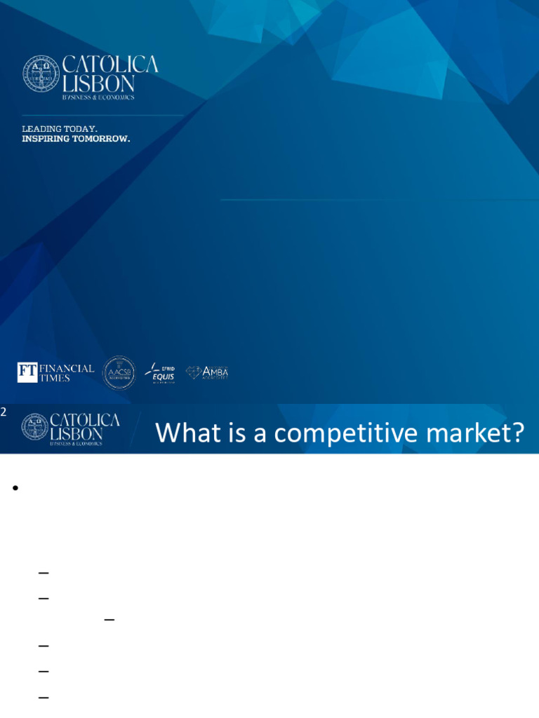 Slides - 06 Perfect Competition | PDF | Perfect Competition | Prices