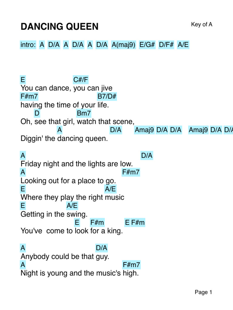 Dancing Queen | PDF