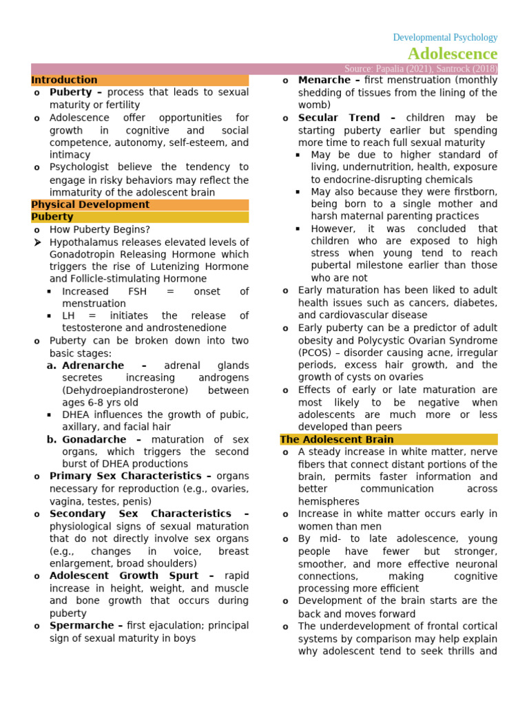 Understanding Puberty in Adolescence | PDF | Adolescence | Puberty