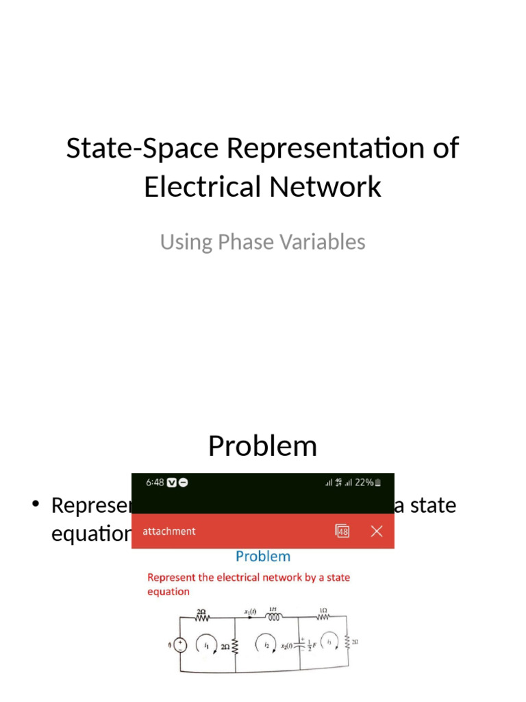 Electrical Network State-Space Guide | PDF
