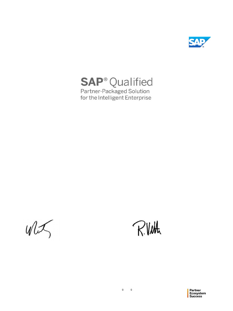 2023 Certificate of Qualification - Partner-Packaged - SAP IE - T4S - T4FoodProducts | PDF