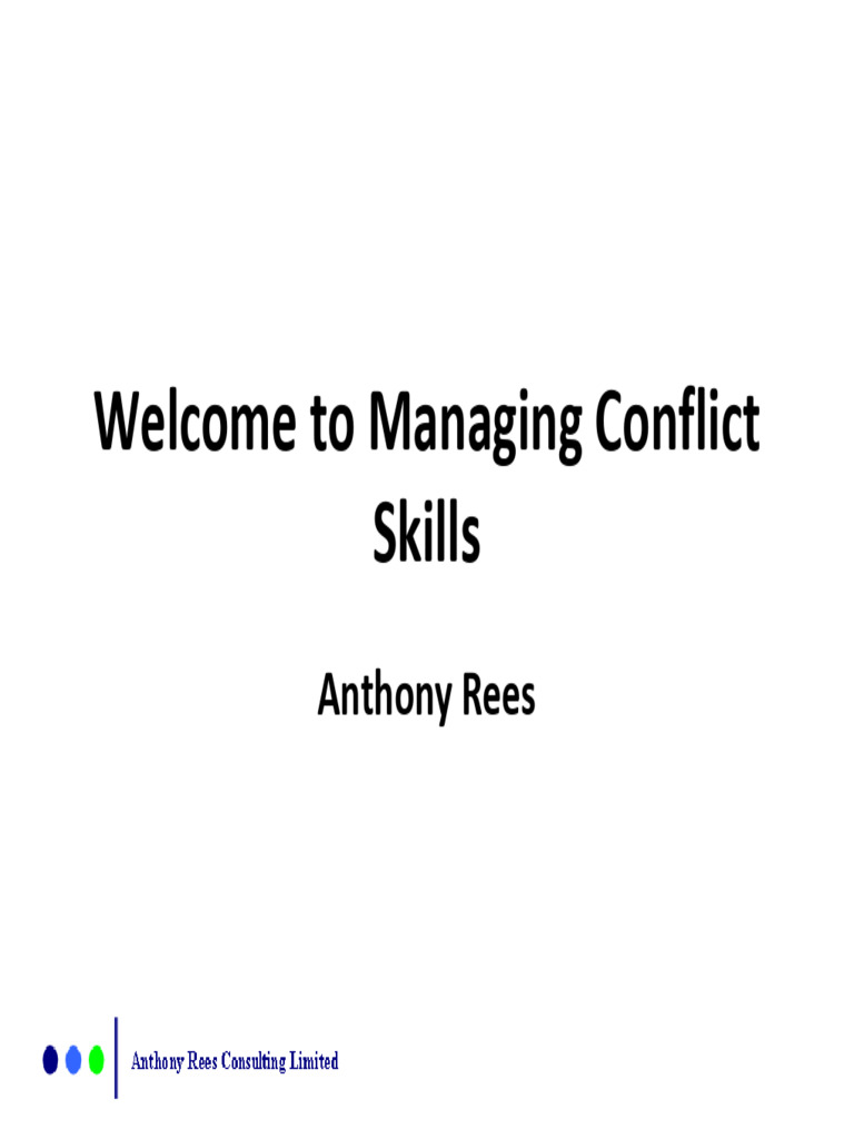 Understanding Thomas-Kilmann Conflict Modes | PDF | Anger ...