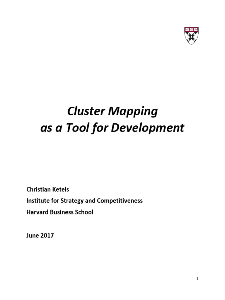 Cluster Mapping As A Tool For Development - Report - ISC WP Version 10 ...