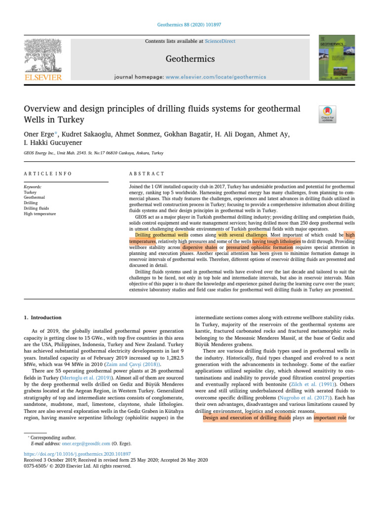 Overview and Design Principles of Drilling Fluids Systems For ...
