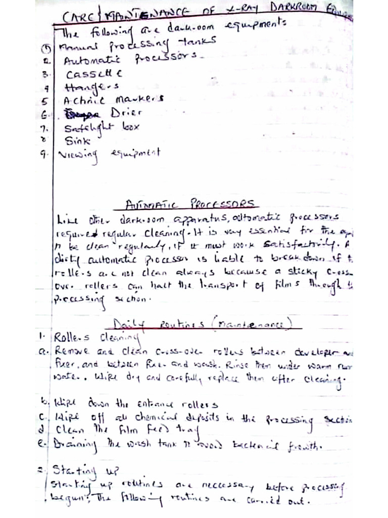 Chief Patient's Imaging Note | PDF