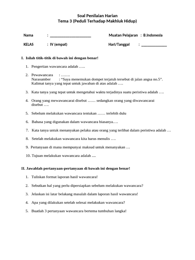 PH Tema 3 | PDF | Karier & Perkembangan | Kajian Bahasa Asing