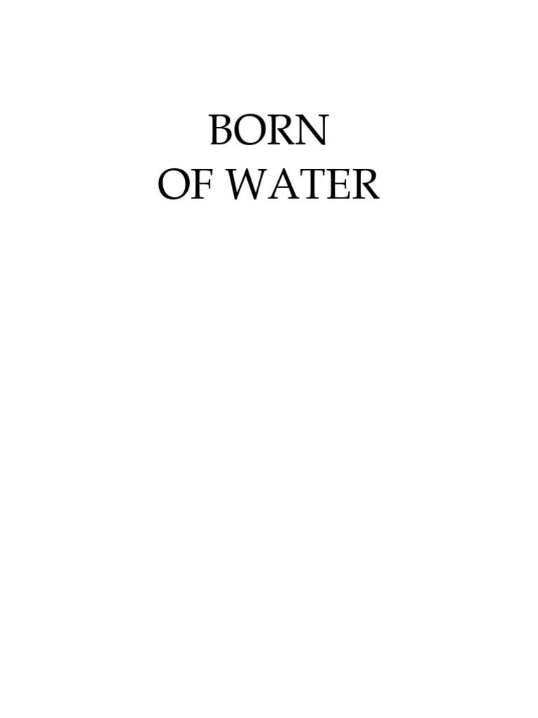 Born of Water (PDFDrive) | PDF | Baptism | Jesus