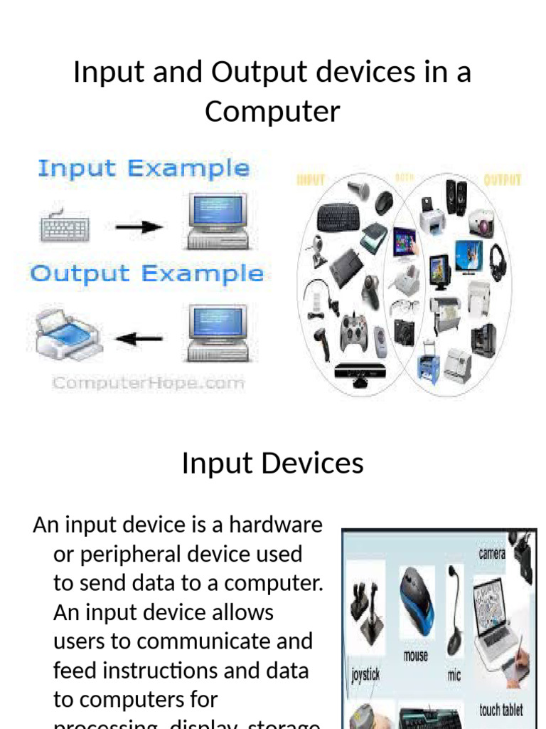 Input Devices of A Computer | PDF | Computer Keyboard | Input/Output