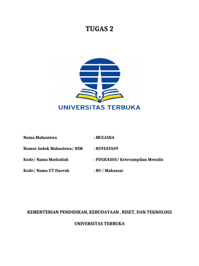 TUGAS 2 Bhs Indonesia | PDF
