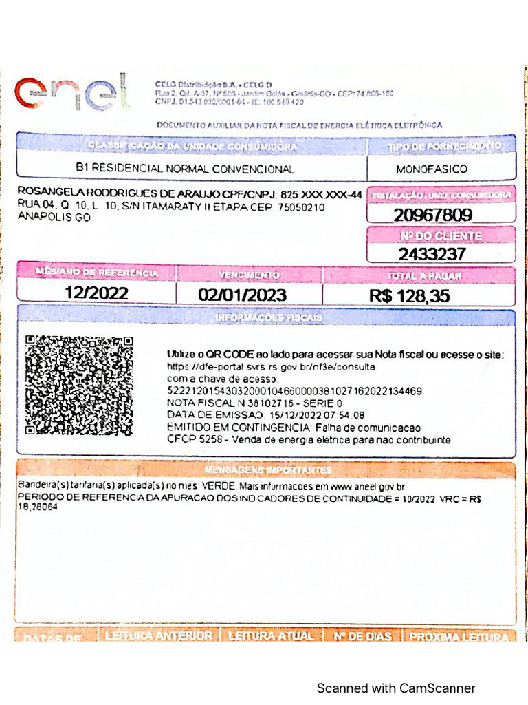 Comprovante de Endereço. | PDF