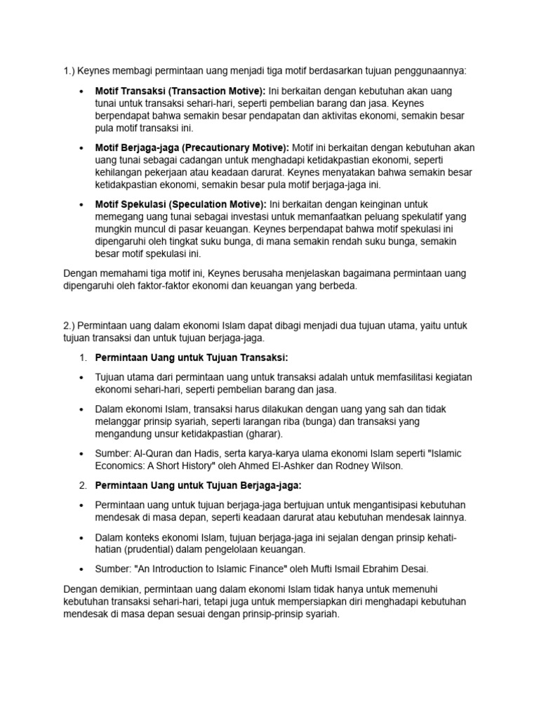 Tugas 2 Ekonomi Moneter | PDF