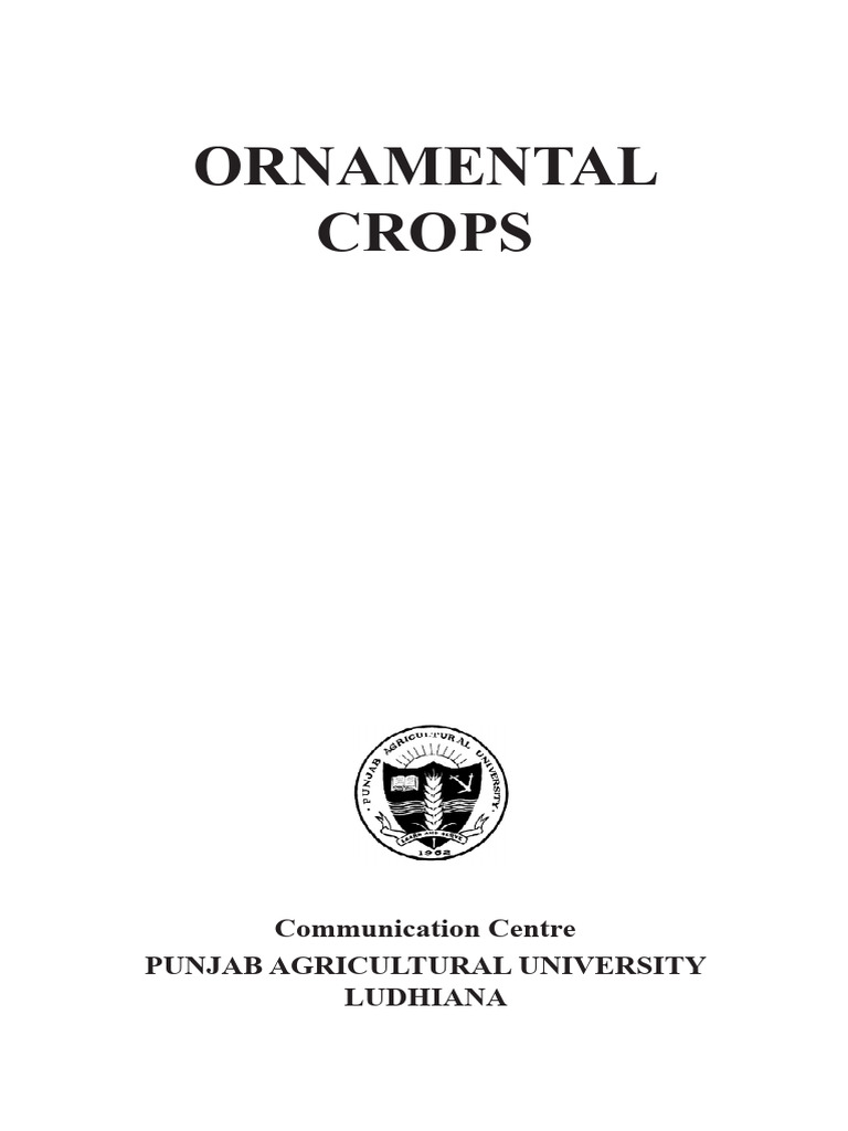 Ornamental Crop Cultivation in Punjab | PDF | Sowing | Plant Nursery