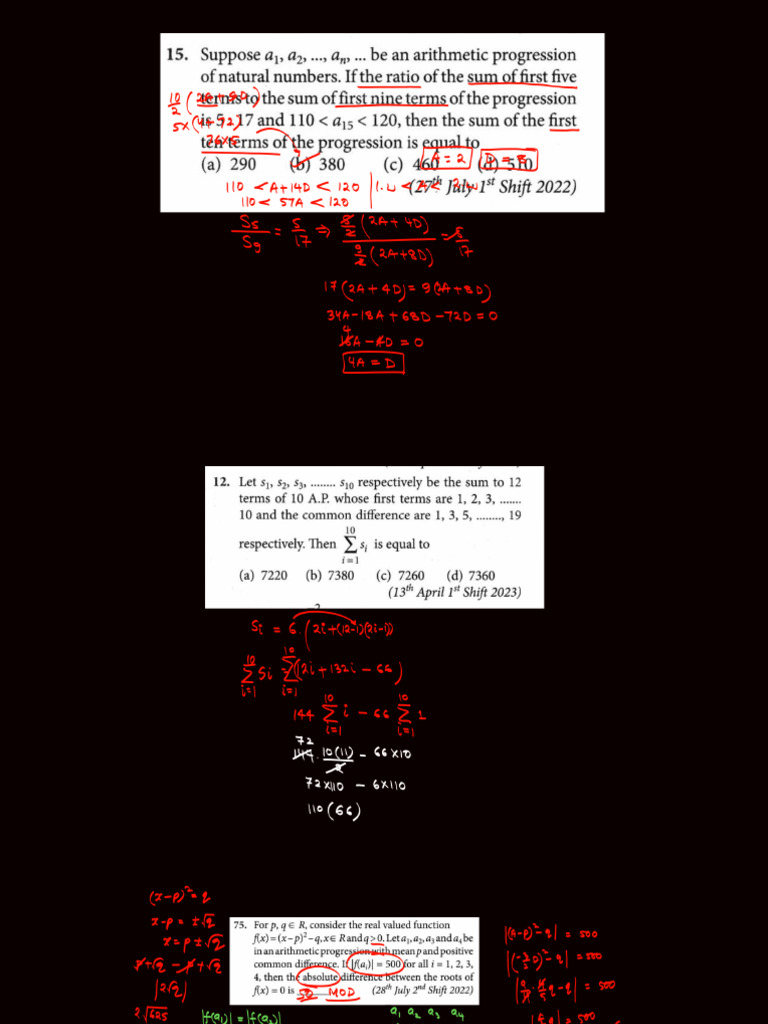Ramanujan (11B1) Maths Restart Class Day 08 (18!11!2024) by Satyansh Sir | PDF
