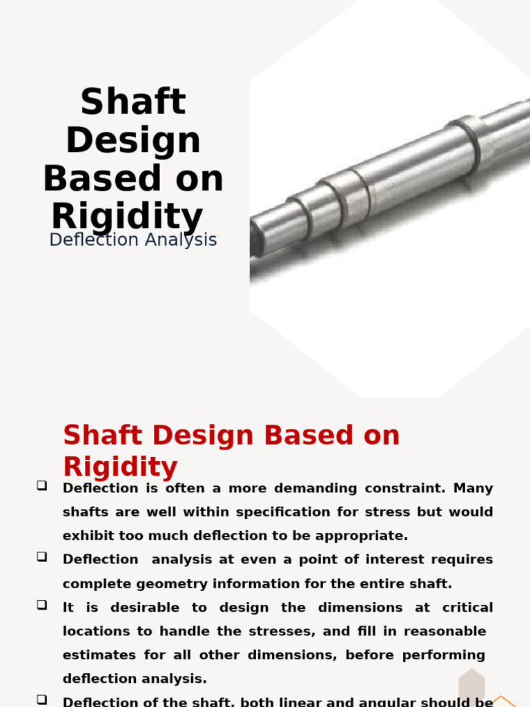 Shaft and It's Components 32015 | PDF | Gear | Physics