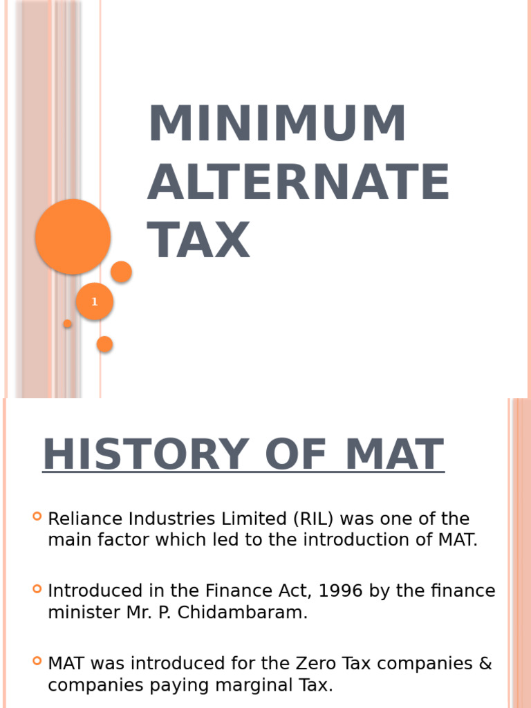 CTFP Unit 2 MAT Introduction | PDF | Taxes | Income Tax