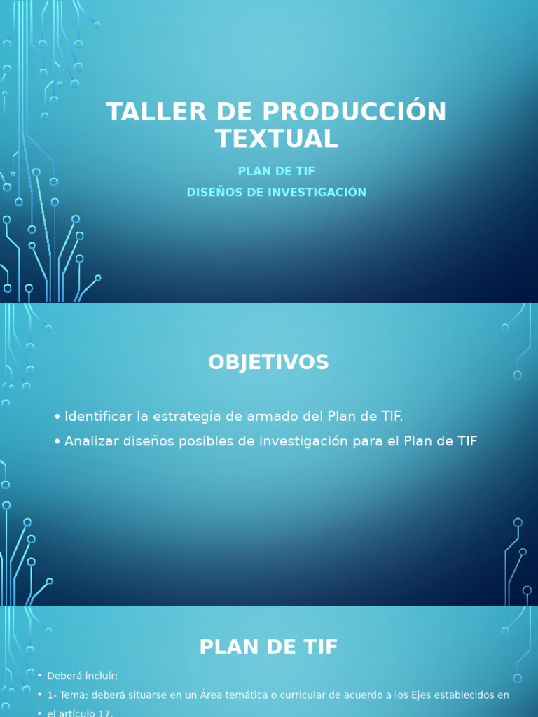 Taller de Producción de Plan TIF | PDF | Etnografía | Teoría