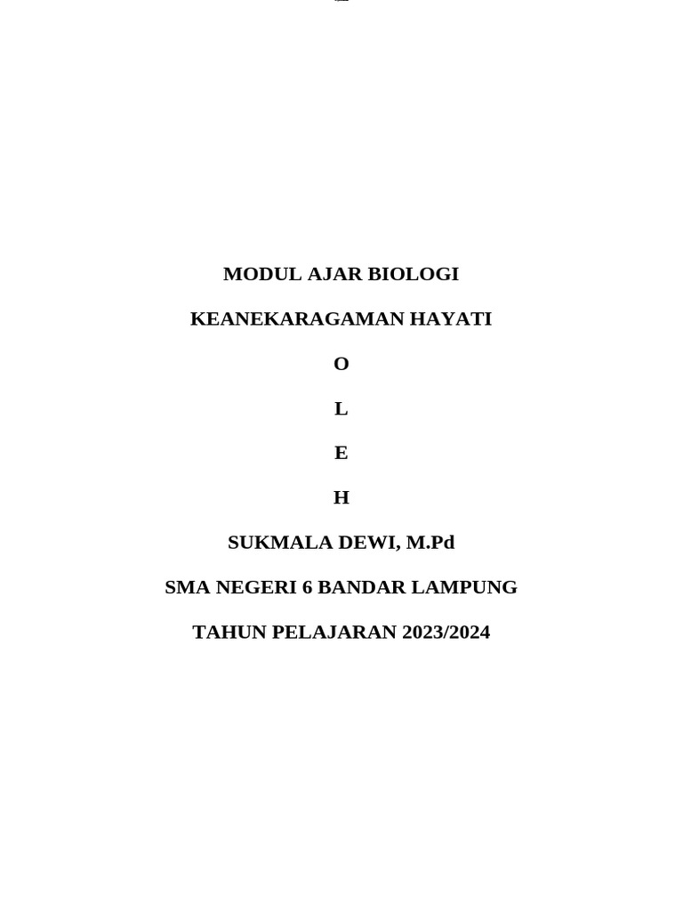 Modul Ajar Materi K.H | PDF