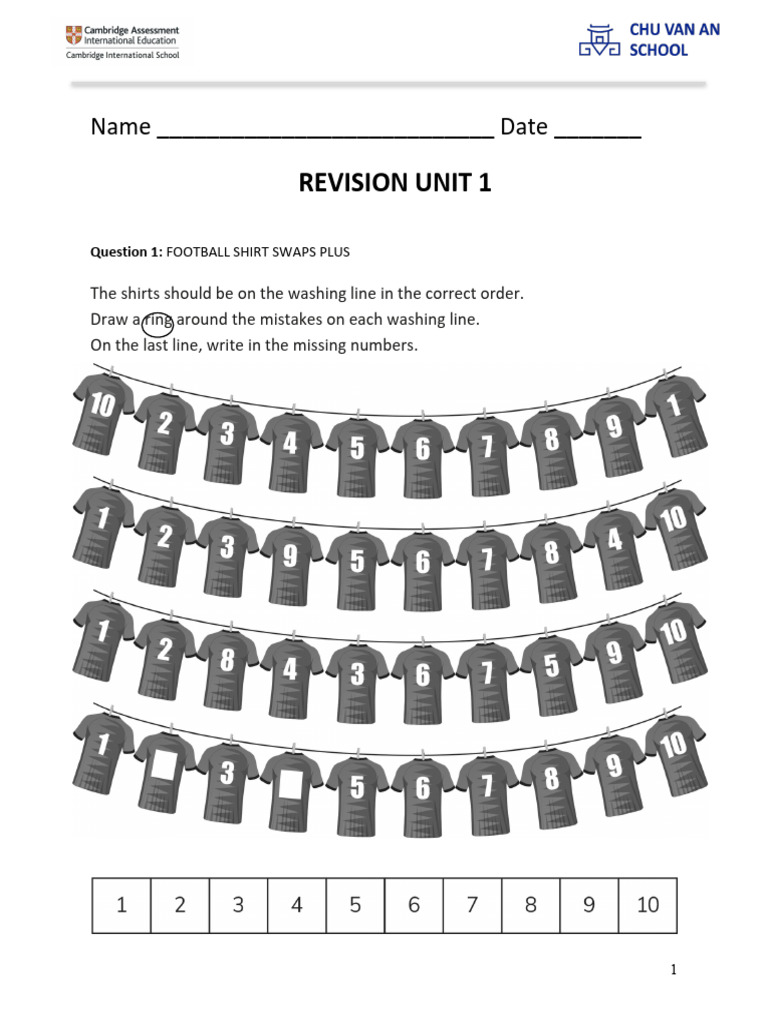 Football Shirt Swaps Worksheet | PDF
