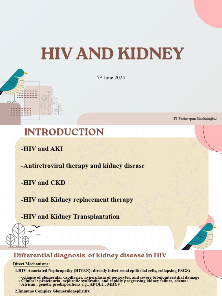 HIV and Kidney Hoon | PDF | Kidney Disease | Urinary System