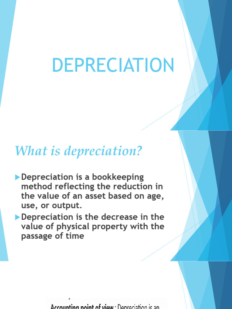 DEPRECIATION pdf | PDF | Depreciation | Business