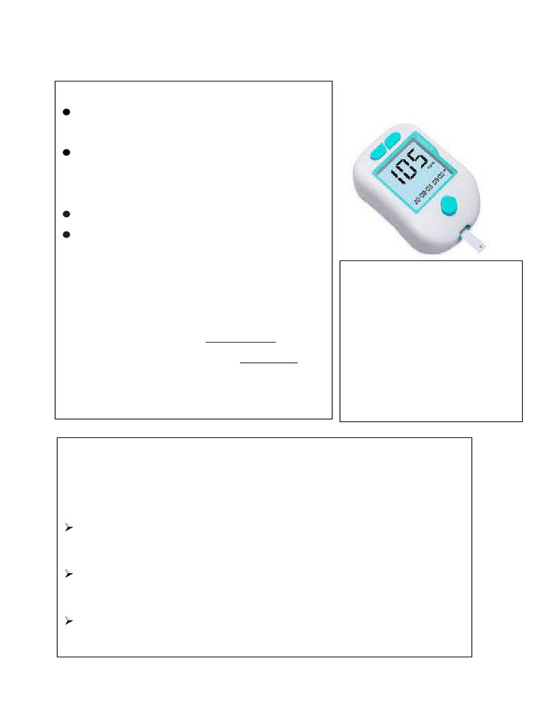 Glucometer | PDF | Science & Mathematics