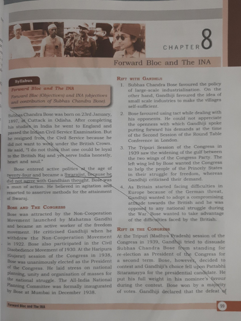 Forward Bloc and the INA | PDF