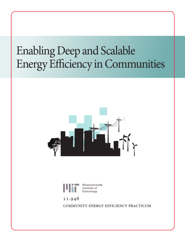 Enabling Deep and Scalable Energy Efficiency in Communities 'Doing The Legwork' | PDF | Energy ...