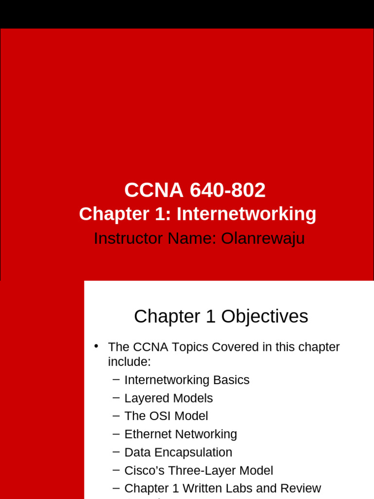 Chapter 1 Ccna | PDF | Network Switch | Computer Network