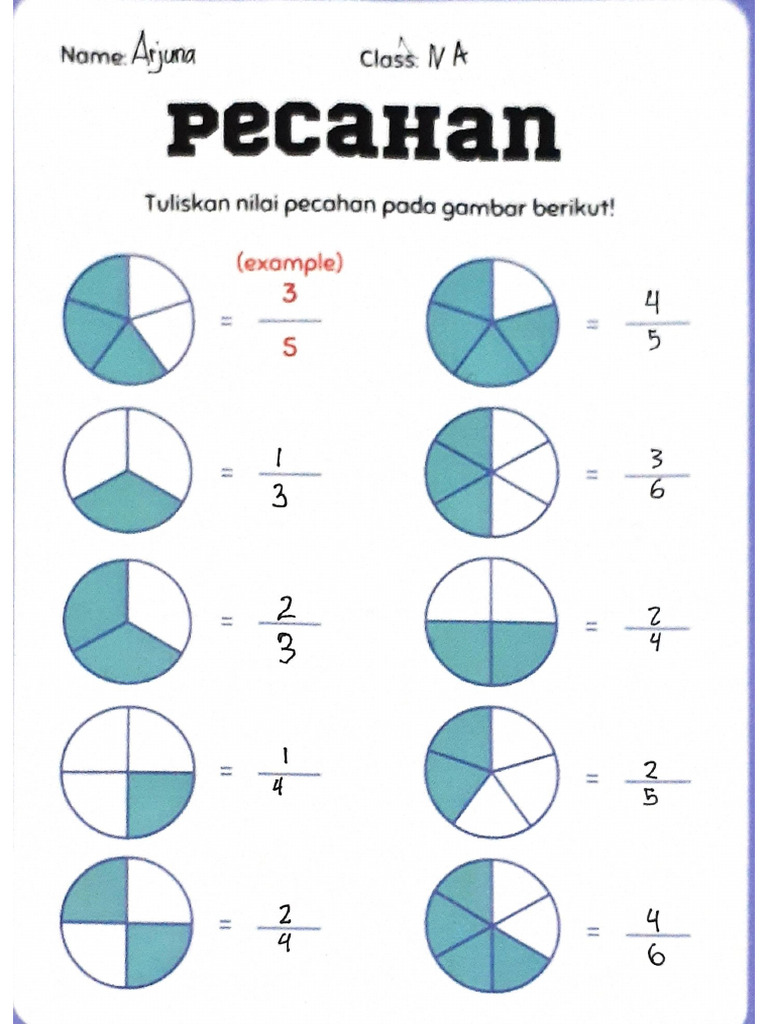 Latihan MTK Pecahan | PDF