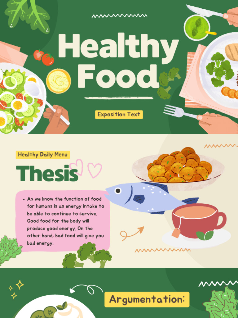 Healty Food - Exposition Text | PDF