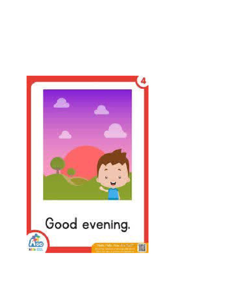Greetings Flashcards 2nd Grade | PDF
