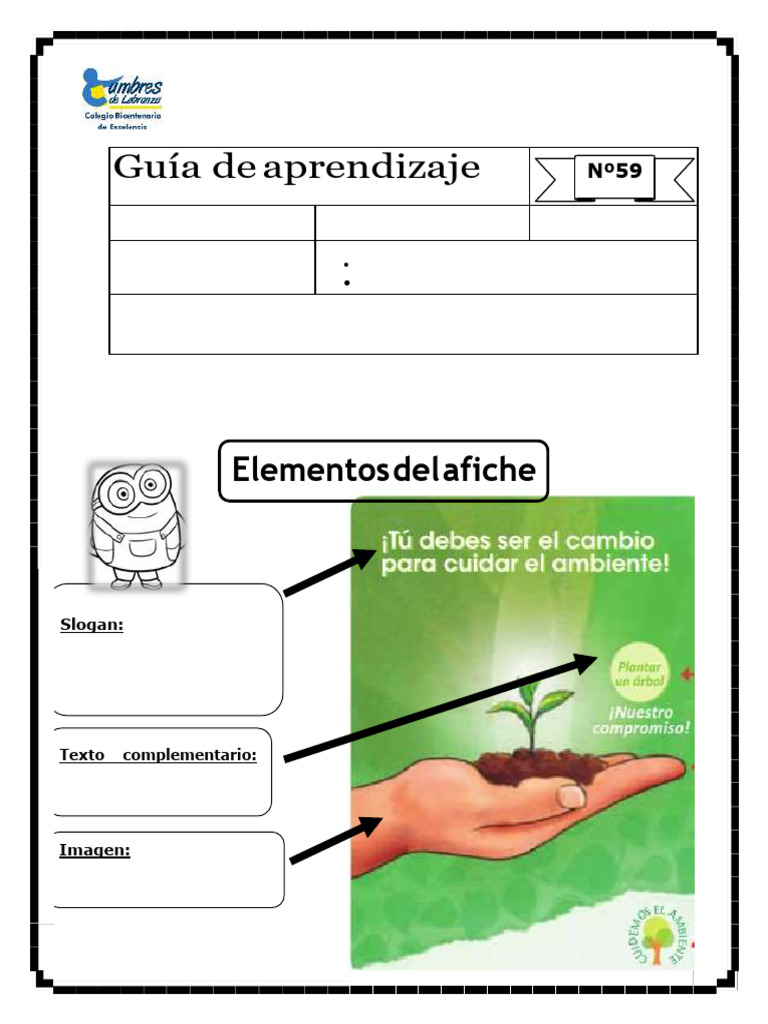 GUIA 59 Estructura Del Afiche OKI | PDF | Comunicación | Comunicación humana