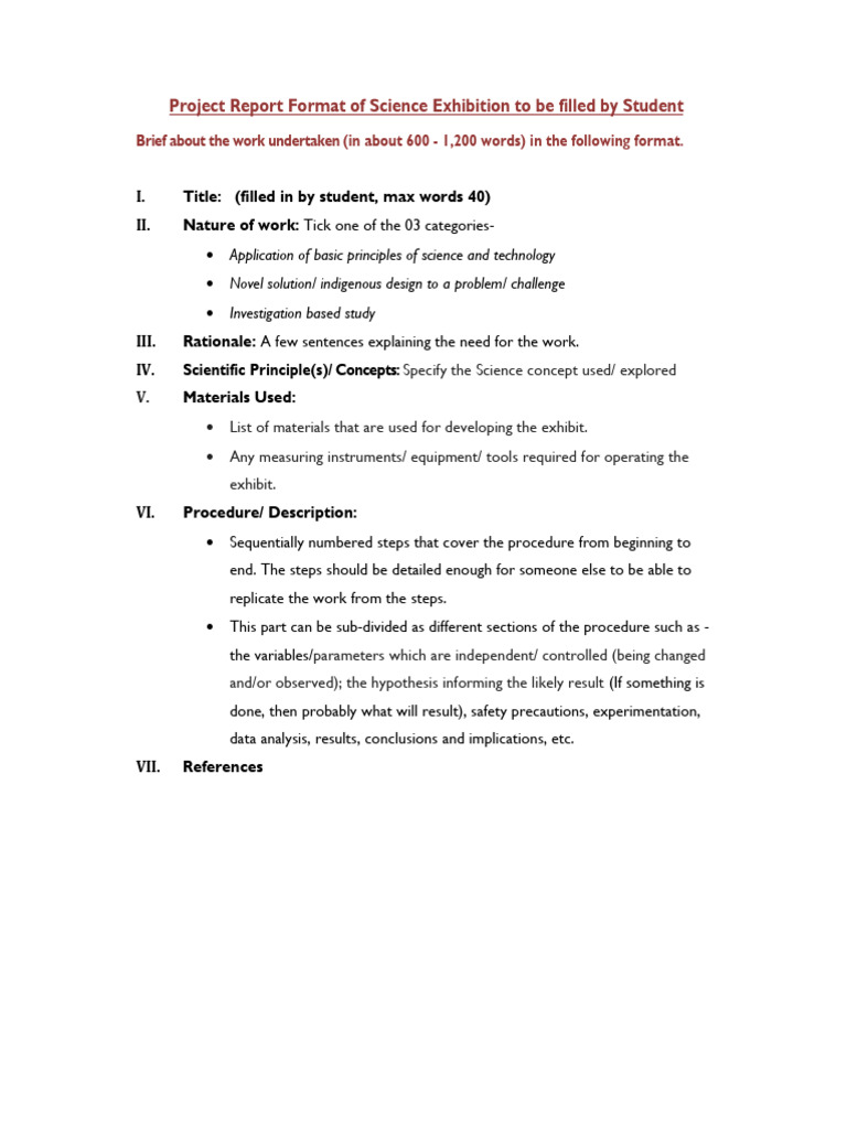 Annexure-A - Student - Project Report | PDF