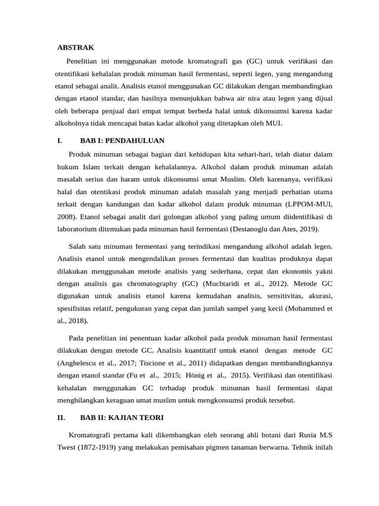 Laprak Penentuan Kadar Alkohol | PDF | Sains & Matematika