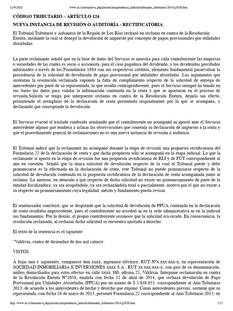 RECLAMO_TRIBUTARIO | PDF | Impuestos | Jurisdicción