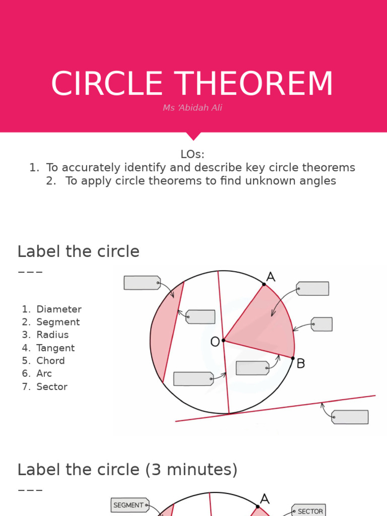0580 Circle Theorem Slides | PDF