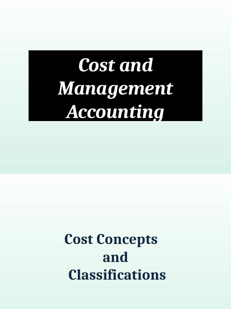 Introduction To Cost Accounting | PDF | Cost Accounting | Expense