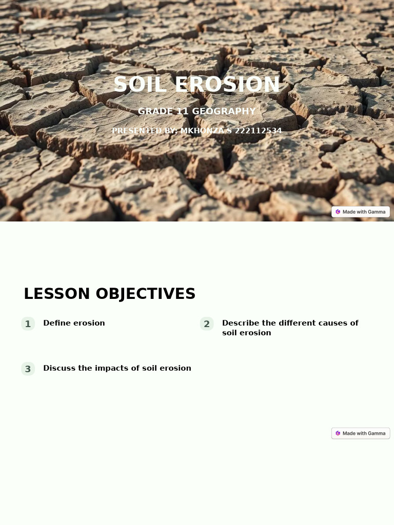 Soilerosionpresentation 240929145144 130f4efc Pdf Erosion Soil