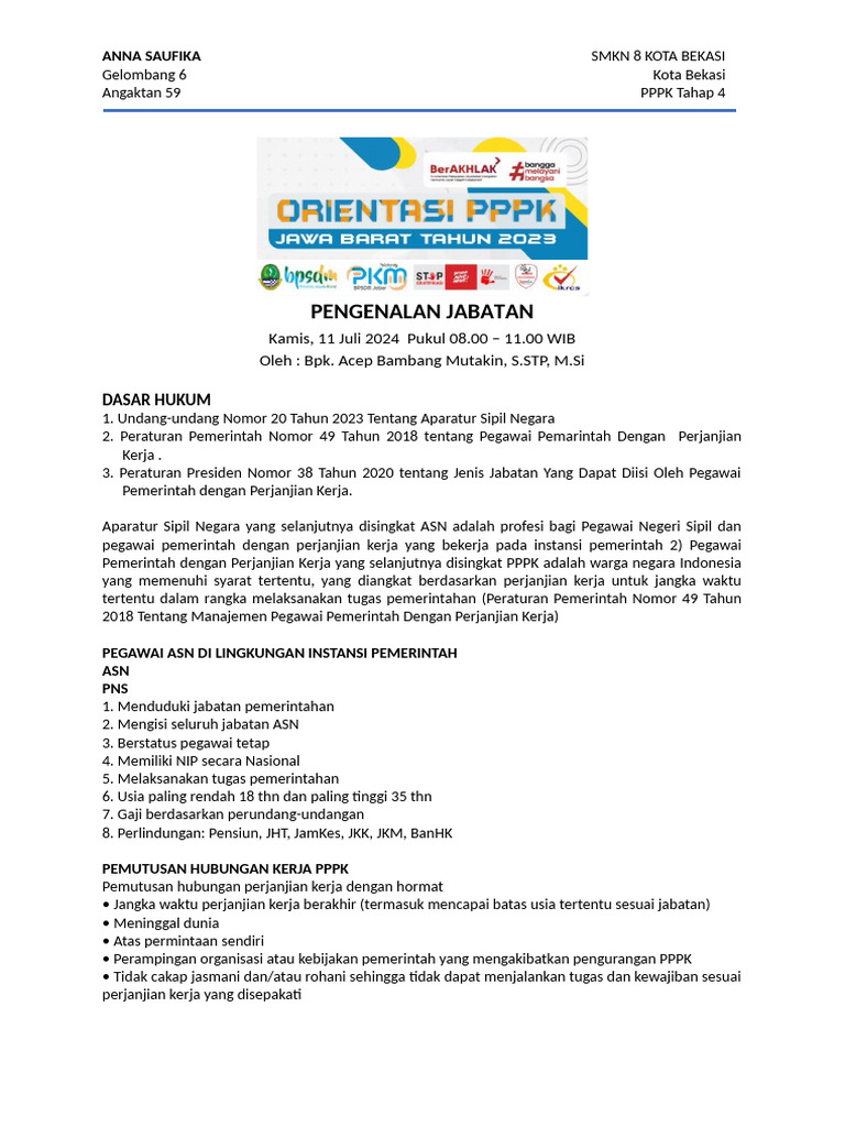 Pengenalan Jabatan | PDF | Karier & Perkembangan | Bisnis