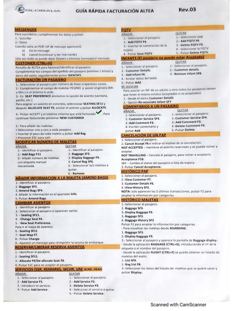 Guía Rápida Facturación Altea | PDF