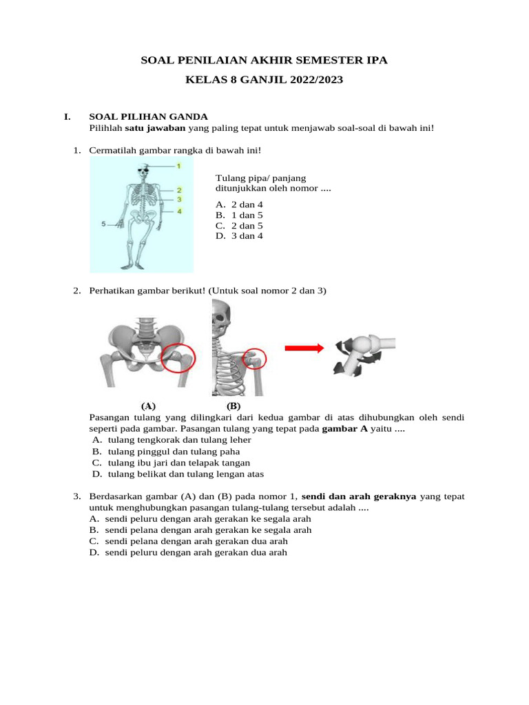 Soal Pas Ipa Kelas 8 Ganjil 22-23 | PDF