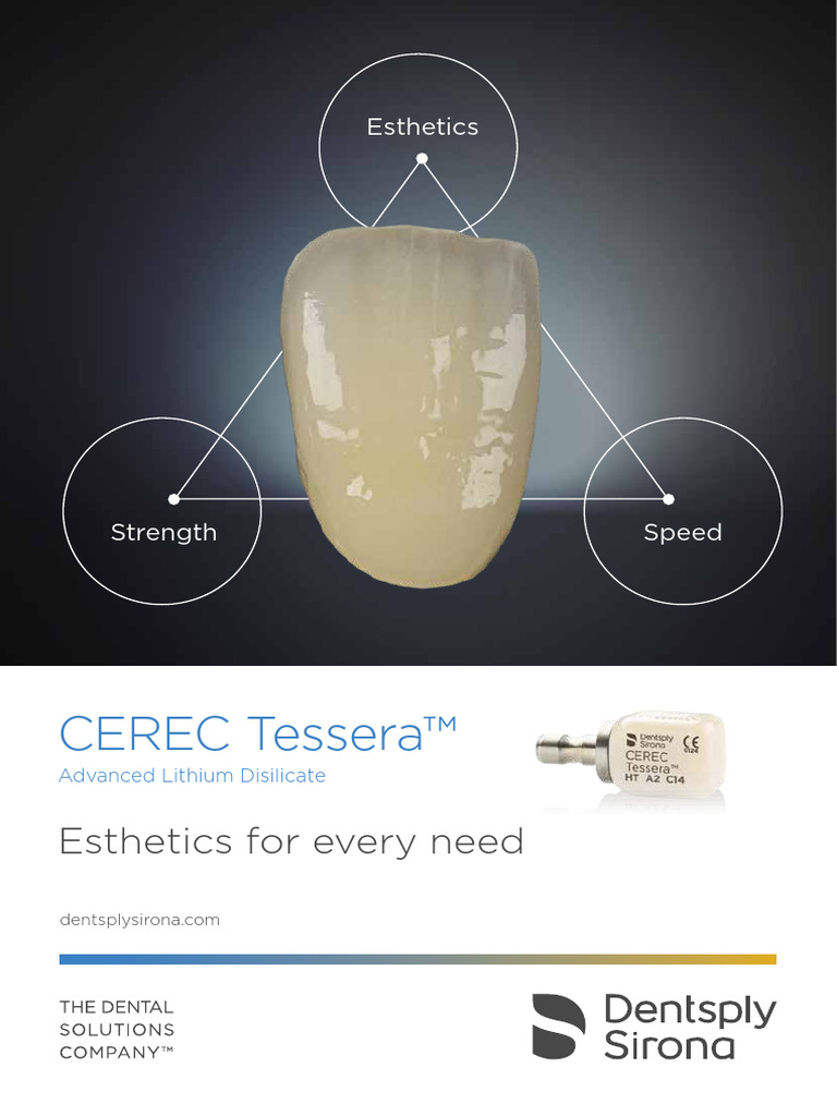 LAB Brochure Cerec Tessera Esthetic Guide EN 22348 | PDF | Dentistry ...