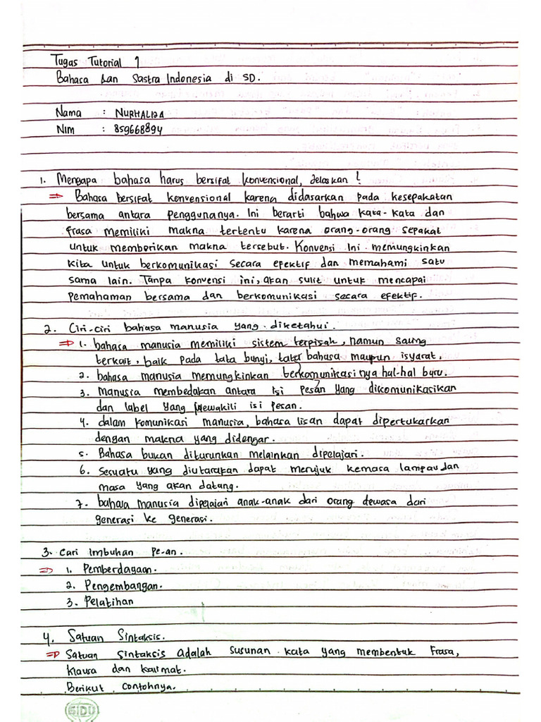 Tt1 (Nurhaliza) Bahasa | PDF