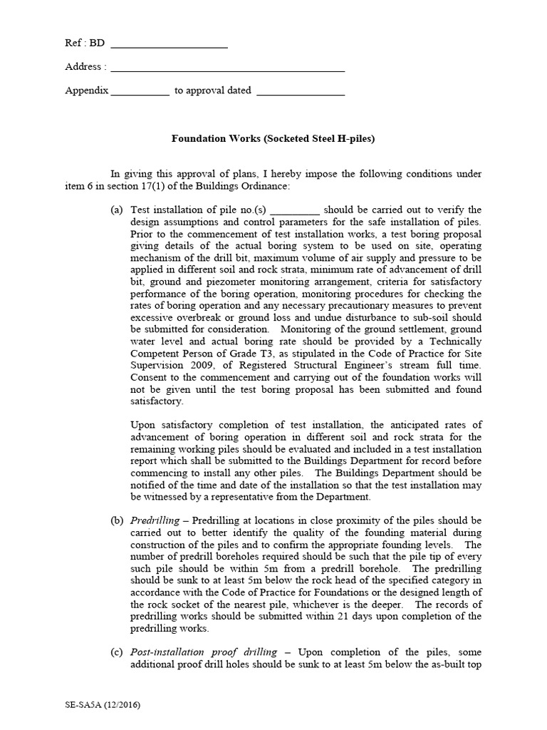 Sample Approval of Plans by BD | PDF | Deep Foundation | Structural Steel