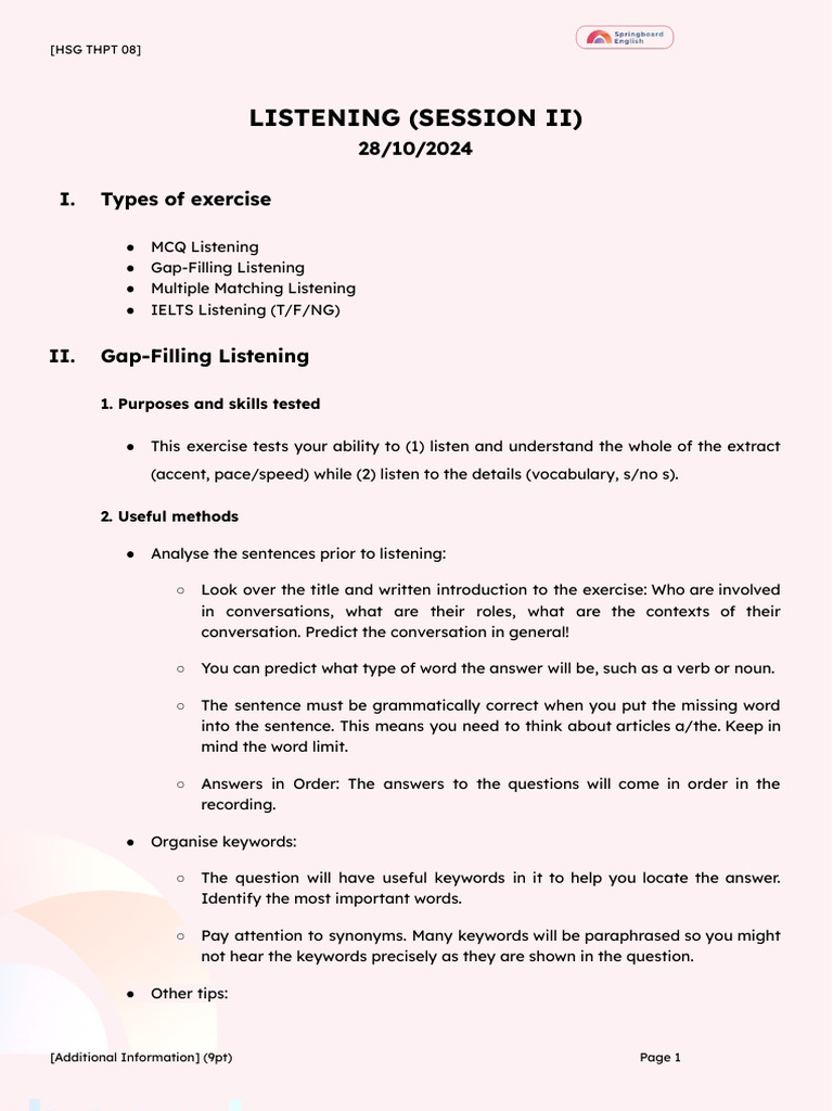 2024 - 10 - 28 In-Class Handout | PDF | Human Communication | Linguistics