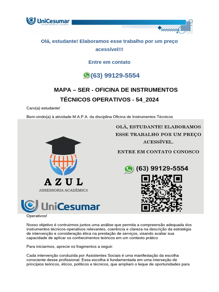 Mapa - Ser - Oficina de Instrumentos Técnicos Operativos - 54 - 2024 ...
