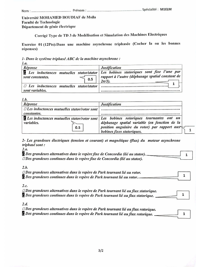 Solution Td3 Modele Pdf